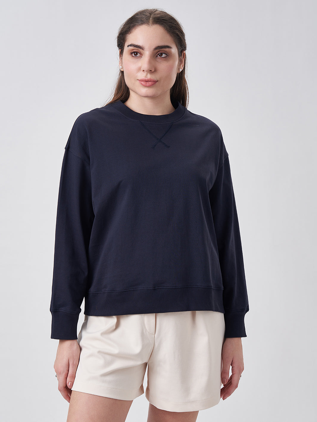 Womens Sweatshirt Midnight Navy – Solids
